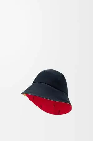 Loewe Multi-brim Bucket Hat In Cotton Canvas