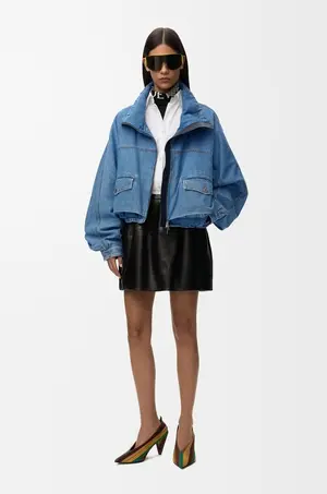 Loewe Jacket In Denim - Light Blue
