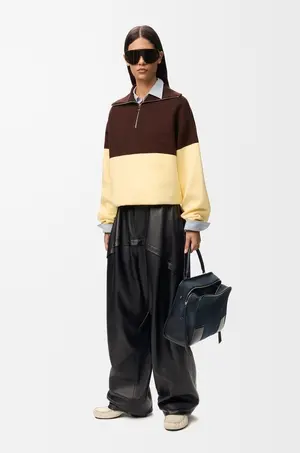 Loewe Nappa Lambskin Asymmetric Paneled Trousers