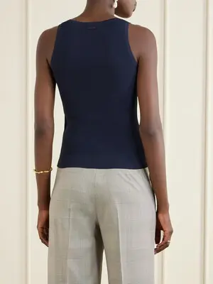 Max Mara Ribbed Scoop Neck Tank