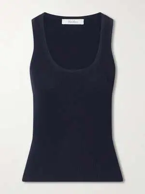 MAX MARA Mxmeditta Ribbed Woven Tank