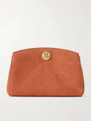LIFFNER Pushlock Leather Clutch - Brick