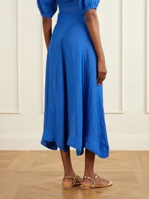 Lisa Marie Fernandez Linen-blend Midi Skirt