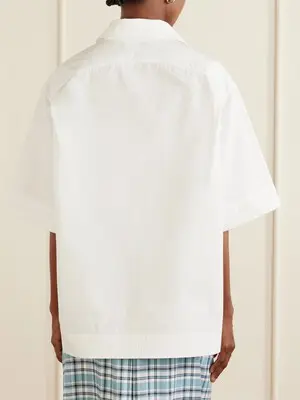 Jacquemus Marin Logo-embroidered Cotton Shirt
