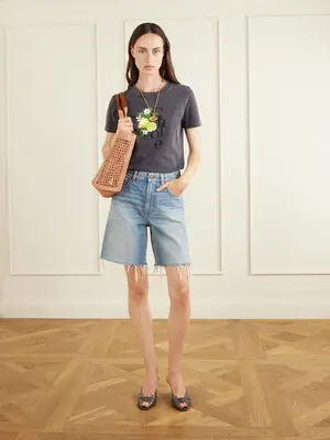 Chloé Printed Cotton-jersey T-shirt