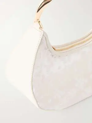 Simkhai Nixi Twist Embroidered Mesh Mini Bag - Ivory