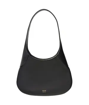 Khaite Joan Small Leather Shoulder Bag - Black
