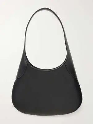 Khaite Joan Small Leather Shoulder Bag - Black