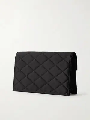 Saint Laurent Quilted Satin Shoulder Bag