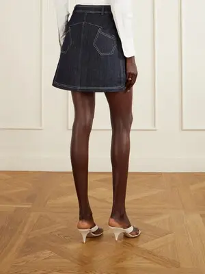 VIOLANTE NESSI Denim Mini Skirt - Blue