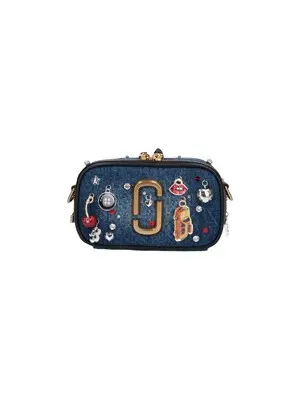 Marc Jacobs The Trinket Charm Denim Snapshot" Shoulder Bag