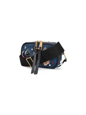 Marc Jacobs The Trinket Charm Denim Snapshot" Shoulder Bag