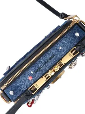 Marc Jacobs The Trinket Charm Denim Snapshot" Shoulder Bag