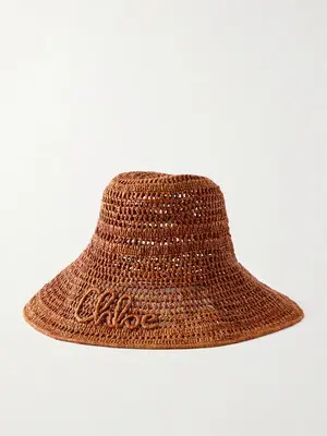 Chloé Raffia Sunhat - Brown