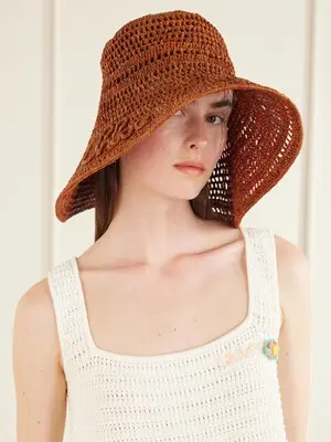 Chloé Raffia Sunhat - Brown