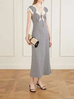 LIFFNER Belted Leather-trimmed Raffia Clutch - Neutral