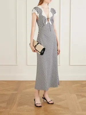 LIFFNER Belted Raffia Clutch