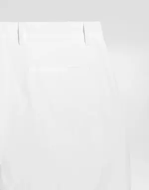 Dolce & Gabbana Amphora-line Linen Canvas Trousers