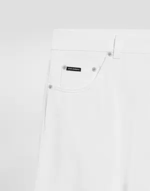 Dolce & Gabbana White Cotton Trousers