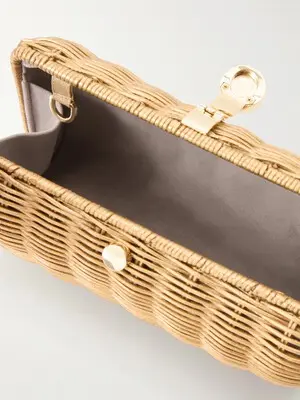 Judith Leiber Poppy Basket Clutch