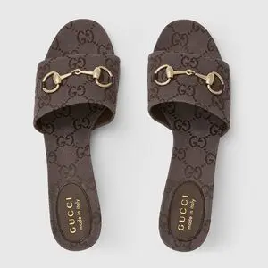 Gucci Slide Sandal With Horsebit Detail