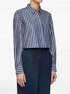 Moussy Vintage Striped Cropped Shirt