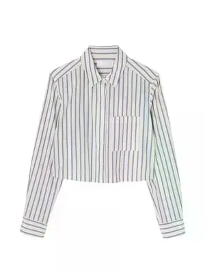 Moussy Vintage Striped Cropped Shirt