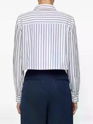 Moussy Vintage Striped Cropped Shirt