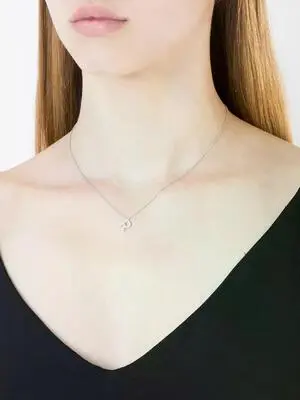 ALINKA 18kt White Gold Diamond Letter R Pendant Necklace