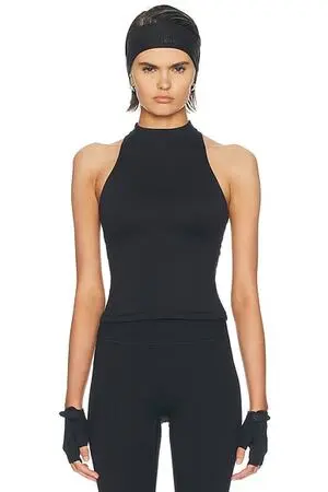 NIKESKIMS Matte Mock Neck Racer Tank Top