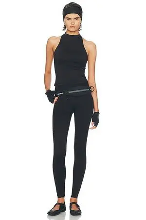 NIKESKIMS Matte Mock Neck Racer Tank Top