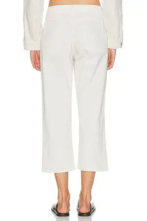 Miu Miu Cropped Flare Leg Trousers - Bianco