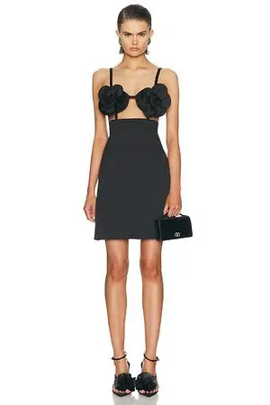 Marc Jacobs Satin Daisy Applique Dress