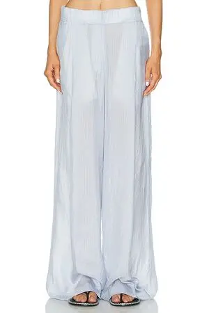 Dries Van Noten Pila Wide Leg Trousers - Light Blue