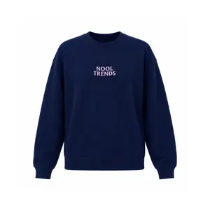 NOOLTRENDS Embroidered Gender Neutral Sweatshirt - Blue