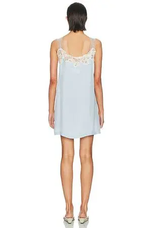 MAISON MARGIELA Mini Slip Dress With Lace Trim