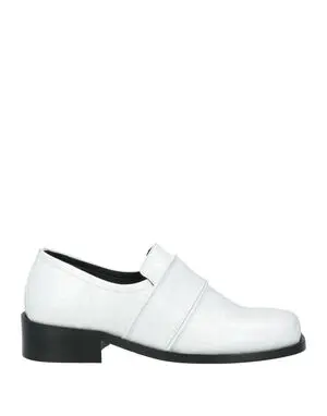 By Far Crocodile-effect Leather Loafers