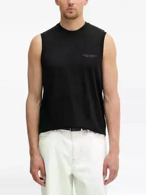 Armani Exchange Logo Print Sleeveless T-shirt