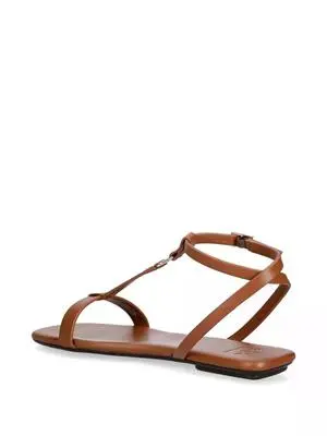 Armani Exchange Logo Plaque T-bar Sandals