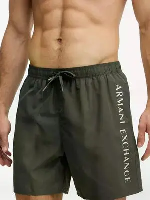 Armani Exchange Logo Print Drawstring Swim Shorts