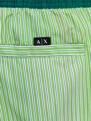 Armani Exchange Striped Drawstring Swim Shorts