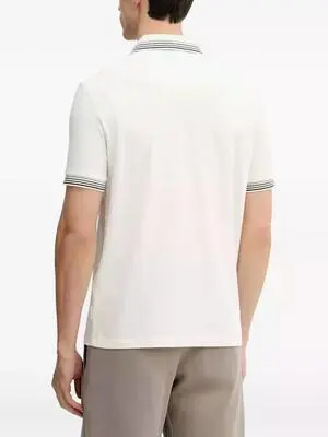 Armani Exchange Logo-embroidered Stripe-trim Polo Shirt