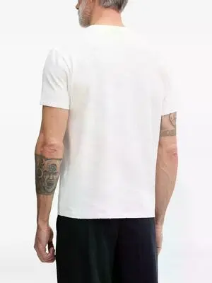 Armani Exchange Logo-embroidered Textured T-shirt