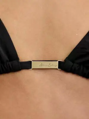 Armani Exchange Logo Plaque Triangle Bikini
