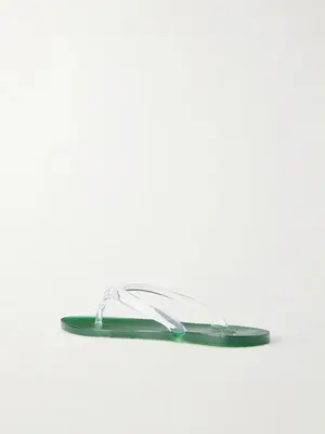 ANCIENT GREEK SANDALS Saionara' Jelly Flip Flops - Green