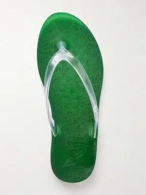ANCIENT GREEK SANDALS Saionara' Jelly Flip Flops - Green