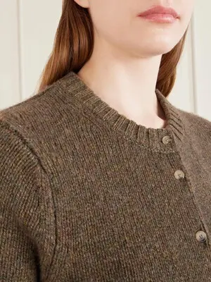 Khaite Nora Cashmere Cardigan - Green