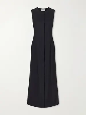 Veronica De Piante Hana Silk Maxi Dress With Slit