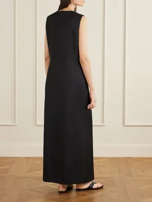 Veronica De Piante Hana Silk Maxi Dress With Slit