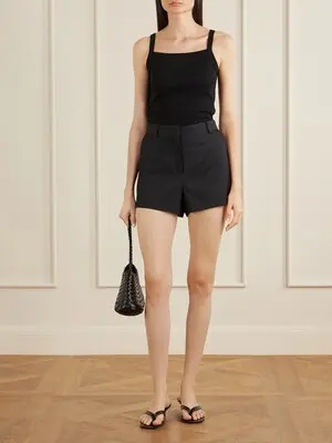 Veronica De Piante Belle Silk Mini Shorts